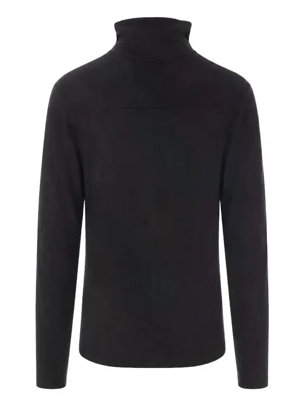 THOM KROM High-neck Panelled Sweater - Black