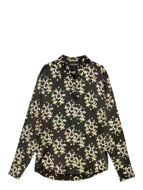 Cynthia Rowley Filigree Shirt - Black
