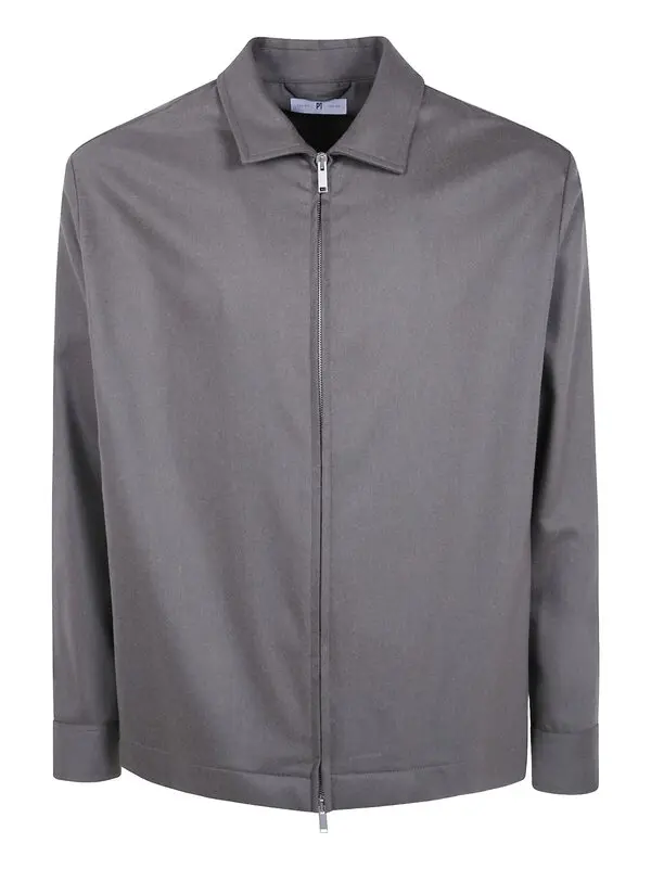 PT TORINO Zip-up Wool Jacket - Gray