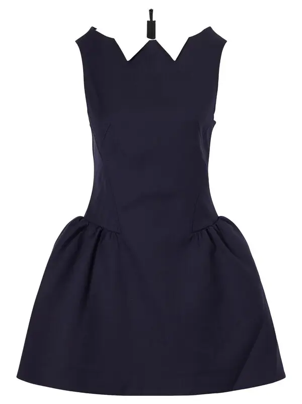 SHUSHU/TONG Patchwork Wool Mini Dress - No