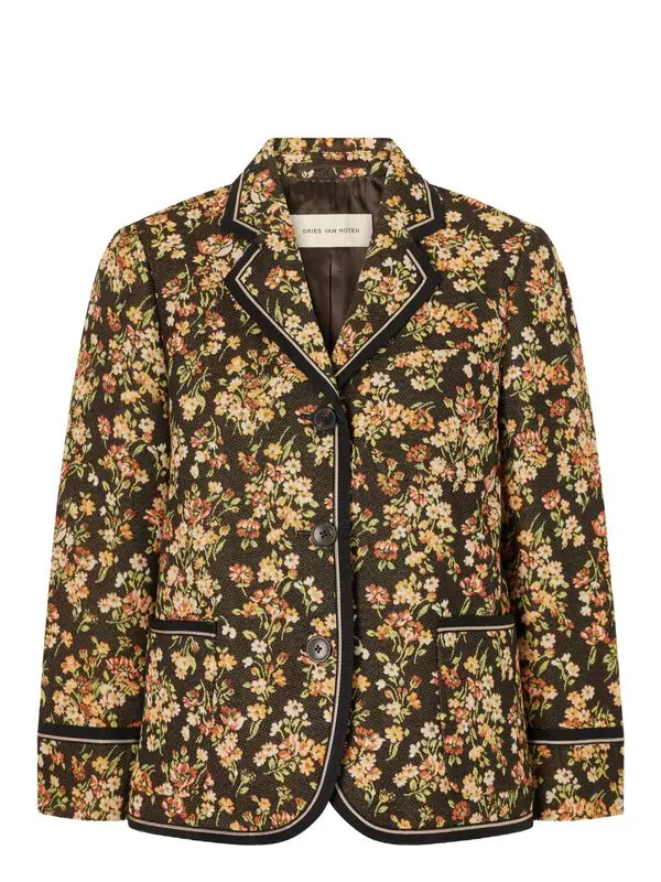 Dries Van Noten Boxy Floral Blazer - No