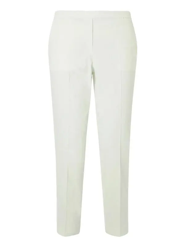 Theory Treeca Linen-blend Straight-leg Pants - No
