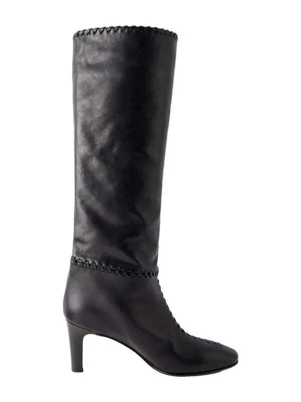 Zimmermann Whipstitched Leather Knee Boots - No