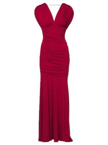 Simkhai Draped Open-back Gown - Red