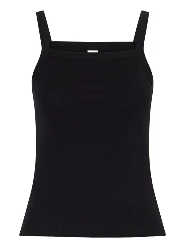 FLORE FLORE May Organic Cotton-jersey Tank - Black