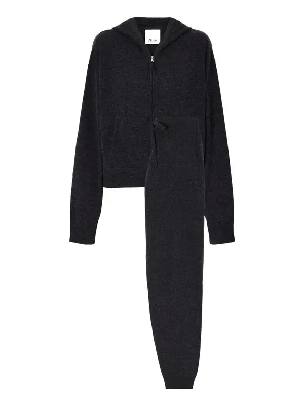 ALLUDE Hooded Cardigan Set - No