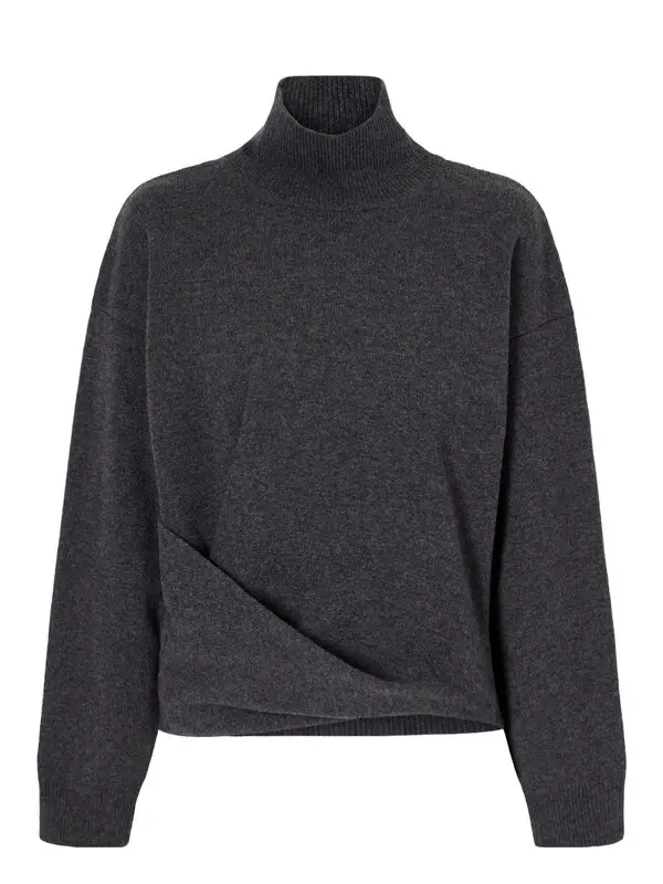 RÓHE Asymmetric Wool And Cashmere-blend Turtleneck Sweater - No