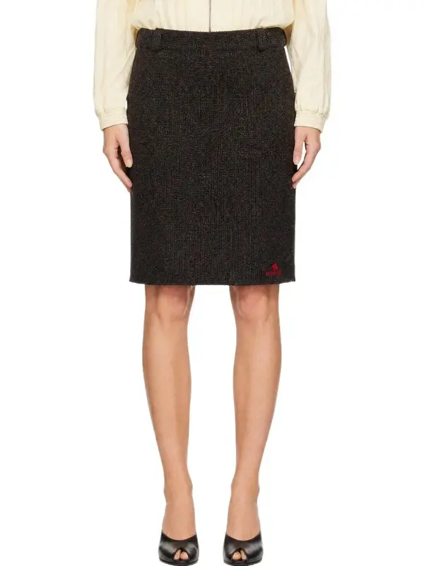 SHUSHU/TONG Elastic-waist Skirt - Brown
