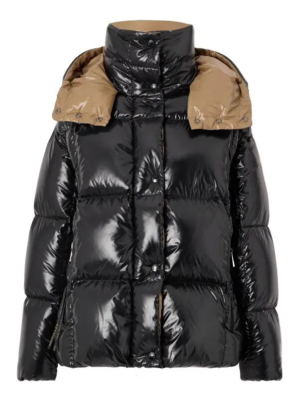 Moncler Hooded Quilted Down Jacket - Black