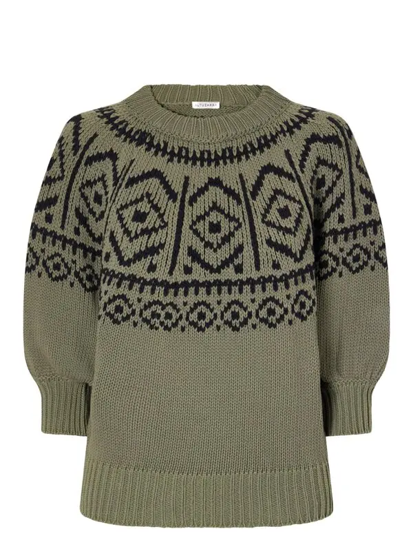Altuzarra Howard Intarsia-knit Cotton-blend Sweater - No