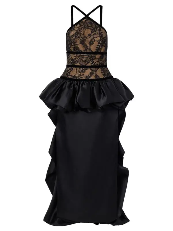 Elie Saab Minimalist Evening Dress - Black