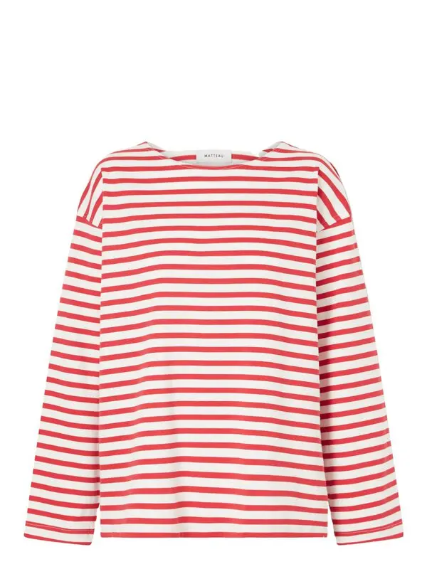 Matteau Breton Striped Cotton-jersey T-shirt - No