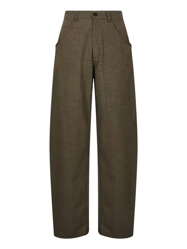 DARKPARK High-waist Wide-leg Pants - No