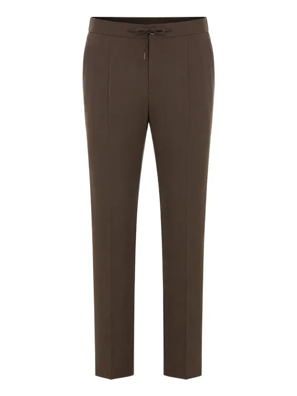Herno Logo Casual Pants - Brown