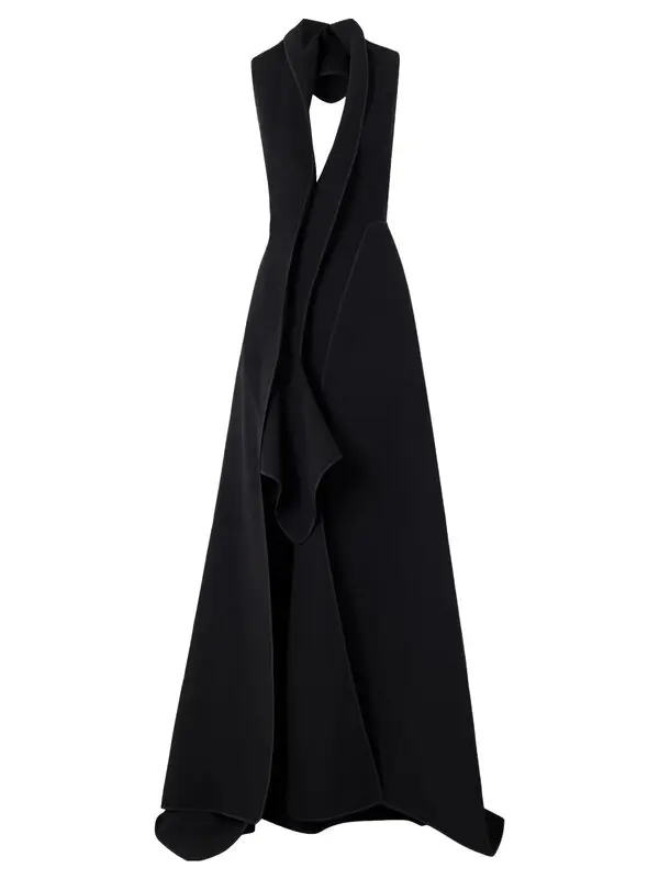 Maticevski Draped Crepe Gown - No