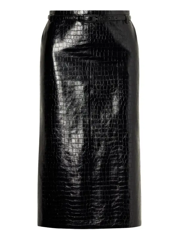 TOM FORD Embossed Midi Skirt - No