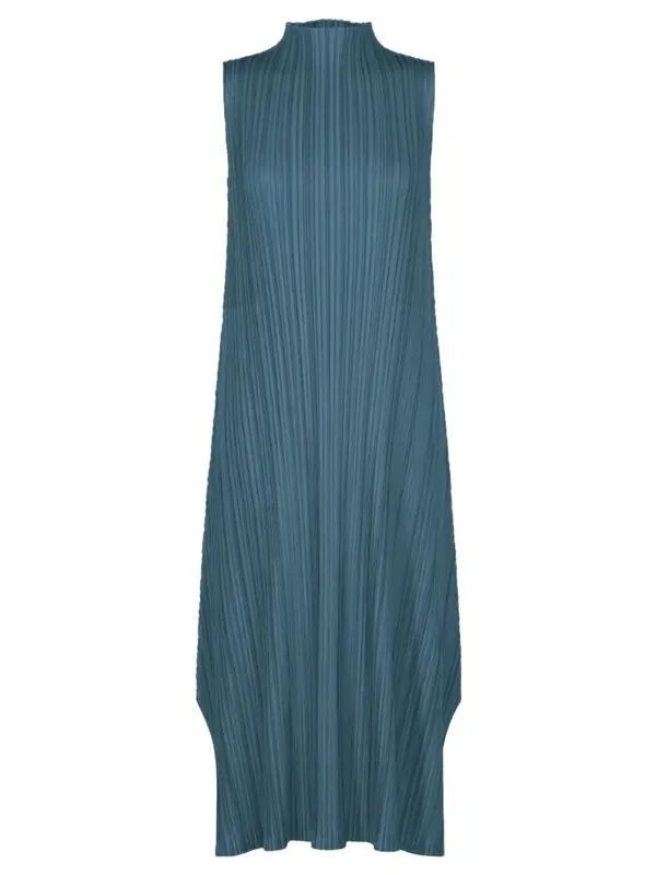 Issey Miyake Mellow Pleats Dress - Sky-blue