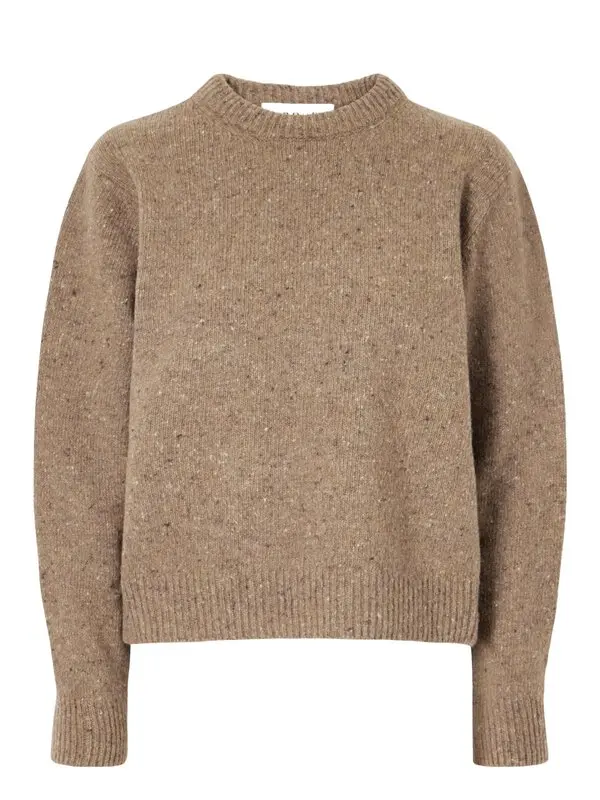 RÓHE Mélange Wool-blend Sweater - Brown