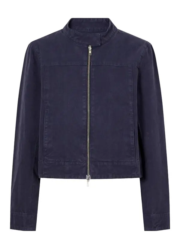 Still Here Zip-up Cropped Jacket - No