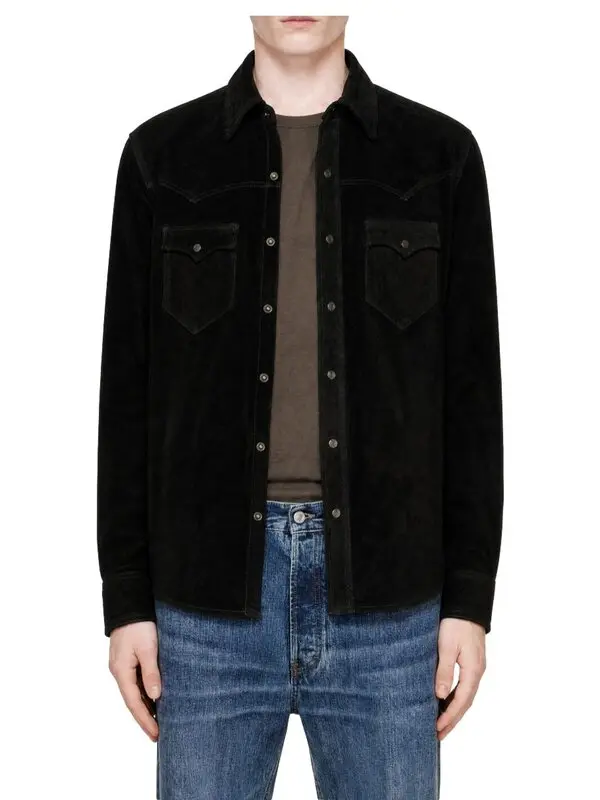 Ralph Lauren Paneled Suede Jacket - No