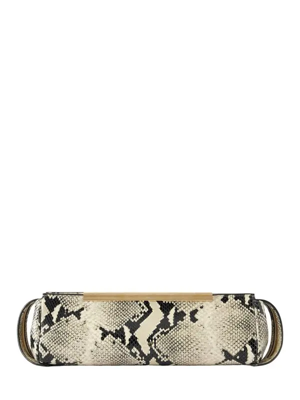 Khaite Minimalist Snake-print Clutch - No