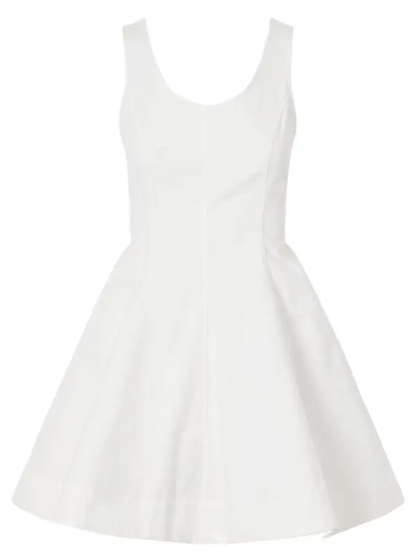 Brandon Maxwell Poppy Cotton-poplin Mini Dress - No