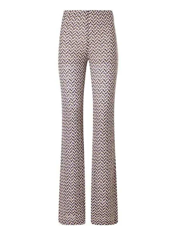 Missoni Embellished Crochet-knit Flared Pants - No
