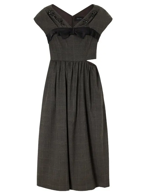 Simone Rocha Gathered Prince Midi Dress - No