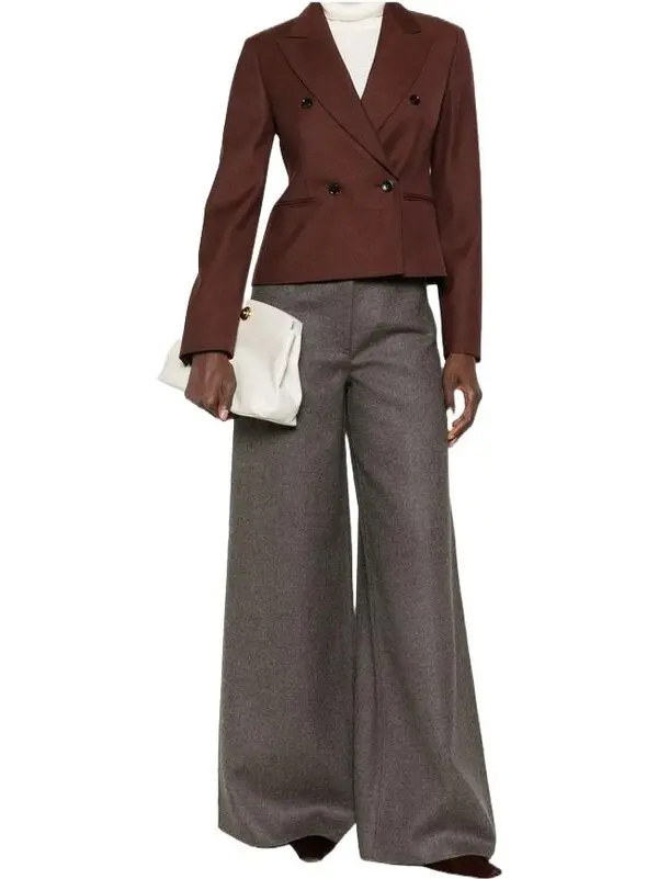 Max Mara Casual Trousers With Belt Loops - Black