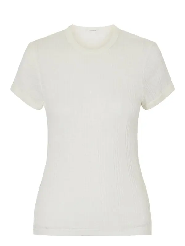 MOTHER Ribbed Cotton-jersey T-shirt - No