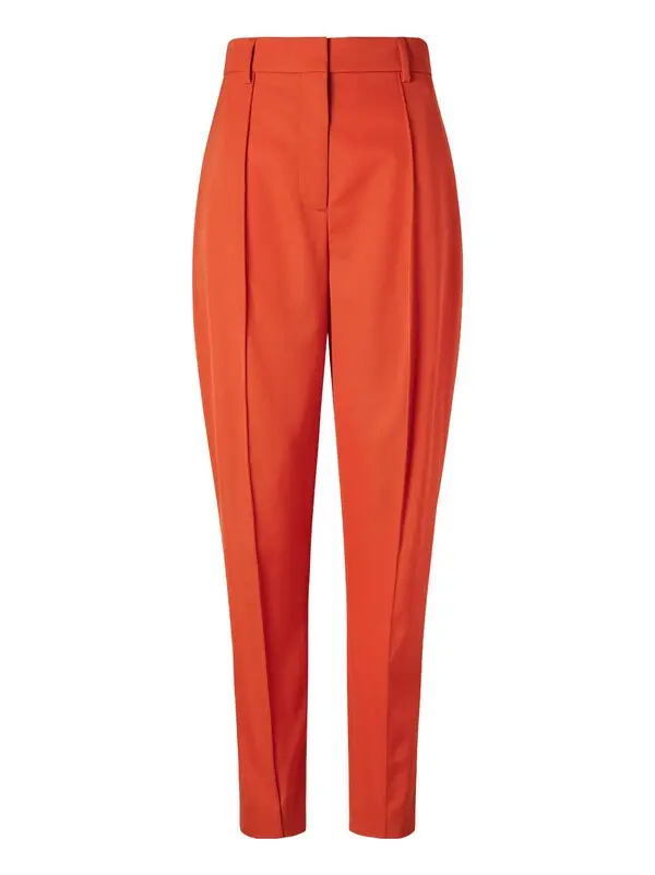 Stella McCartney Tapered Wool Pants - Red