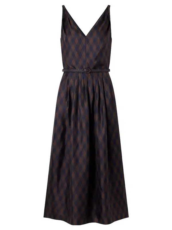 Oscar De La Renta Silk-twill Midi Dress - No