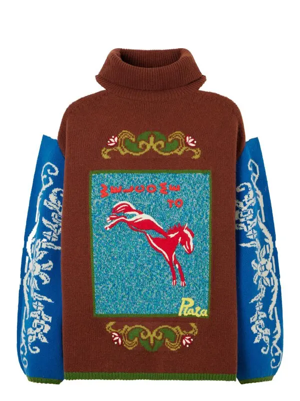 ALEMAIS Embroidered Wool Sweater - No
