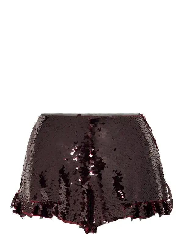 Simone Rocha Sequined Tulle Mini Shorts - No