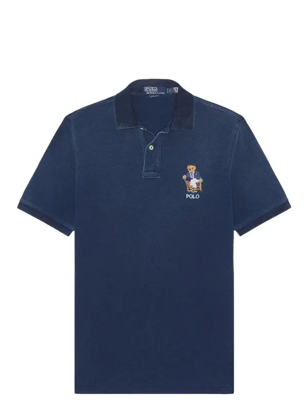 Polo Ralph Lauren Polo Bear Mesh Polo Shirt - Navy Blue