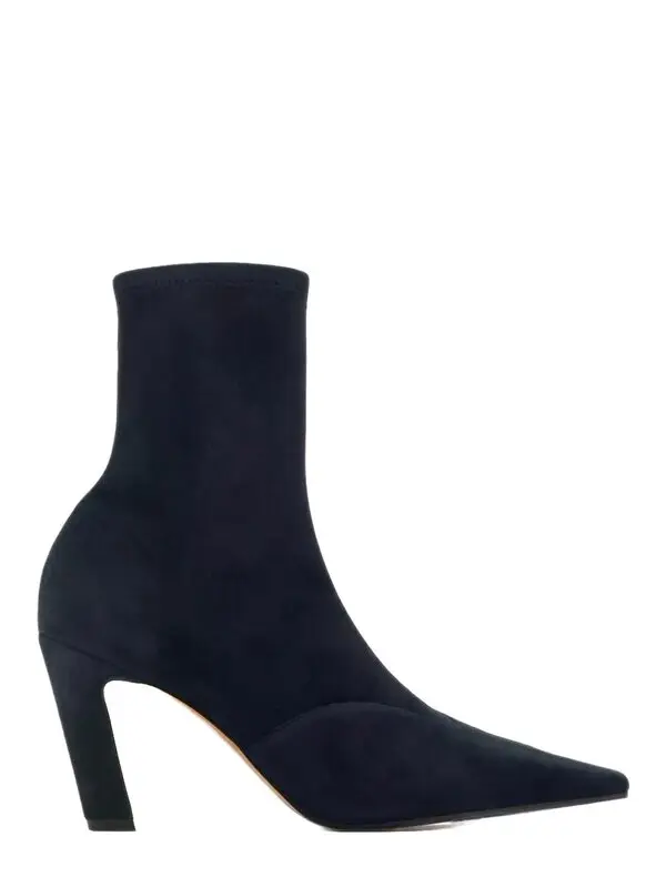 Khaite Nevada Suede Ankle Boots - Blue