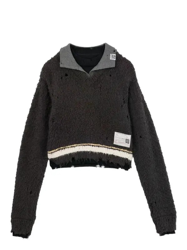 Mihara Yasuhiro Triple Layered Sweater - Black
