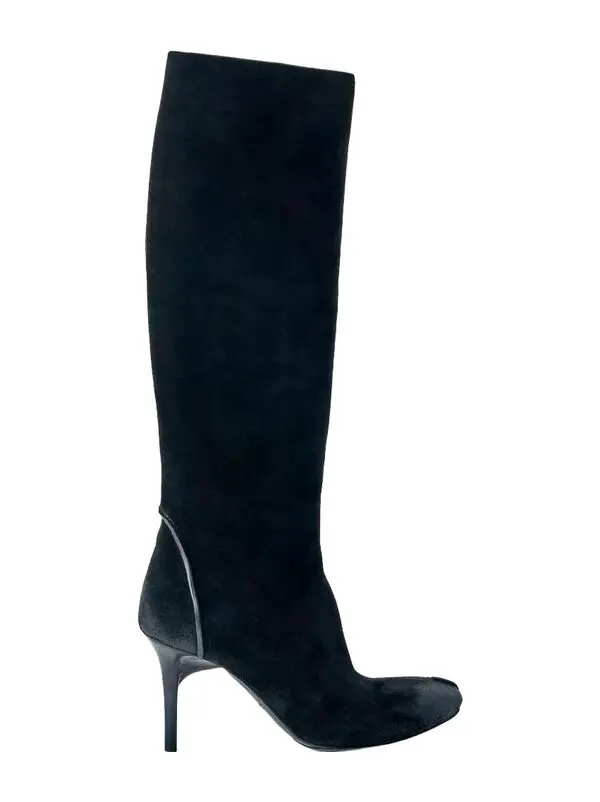 CAPASA MILANO Pointed-toe Suede Boots - Black