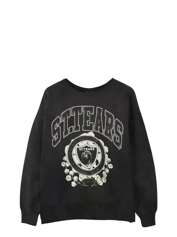 SAINT MXXXXXX X Denim Tears St. Tears Graphic-print Sweater - Grey