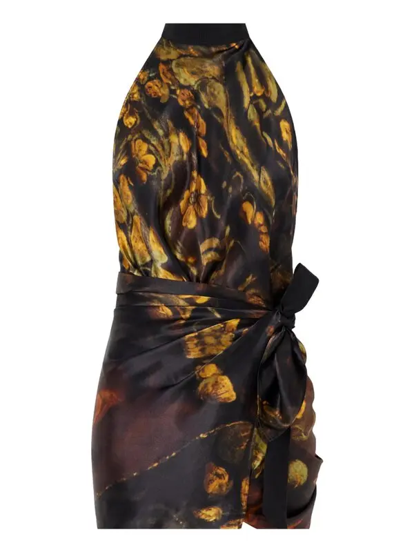 Dries Van Noten Carfys Printed Wrap Top - No