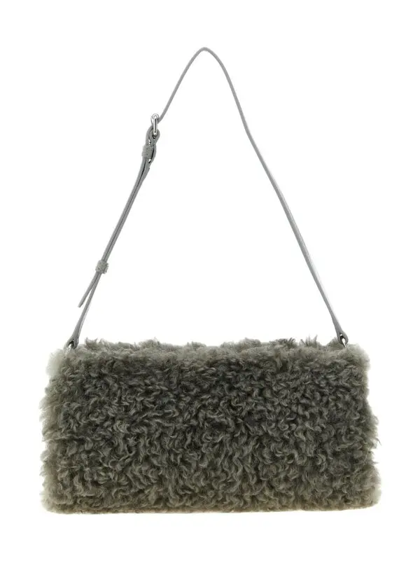 Stella McCartney Side Logo Detailed Shoulder Bag - Grey