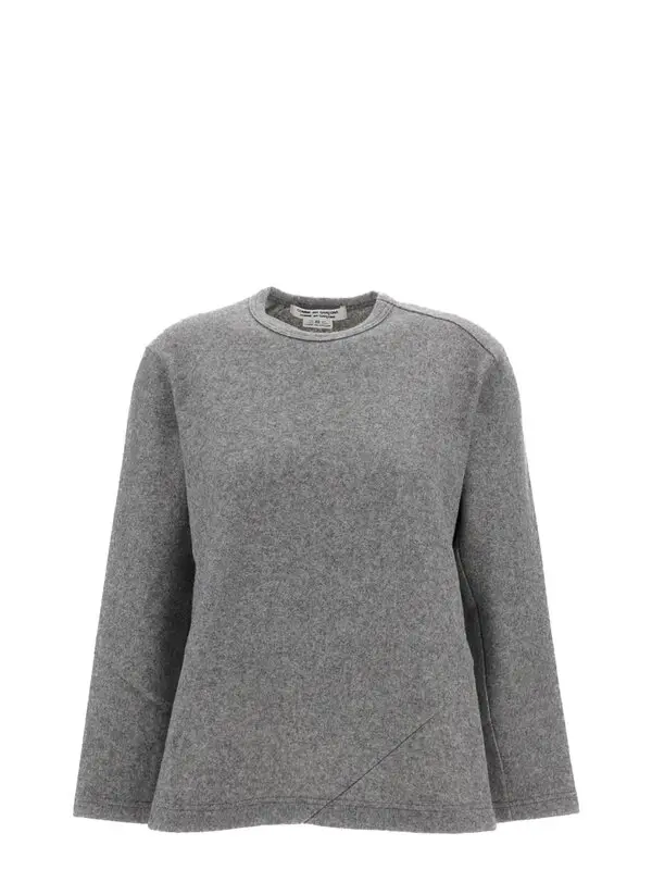 Comme Des Garçons Long-sleeved Crewneck Sweatshirt - Grey