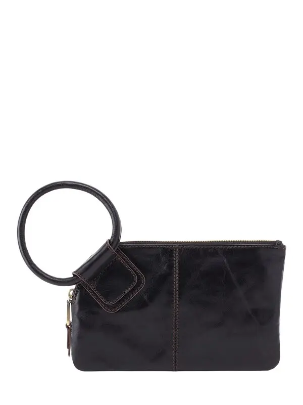 Hobo Sable Wristlet Wallet - Black