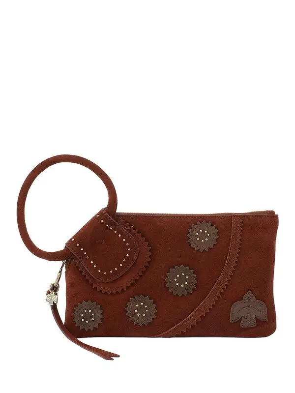Hobo Sable Wristlet Wallet - Chocolate