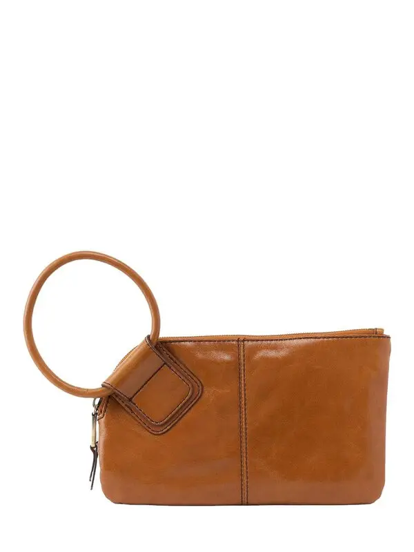 Hobo Sable Wristlet Wallet - Truffle