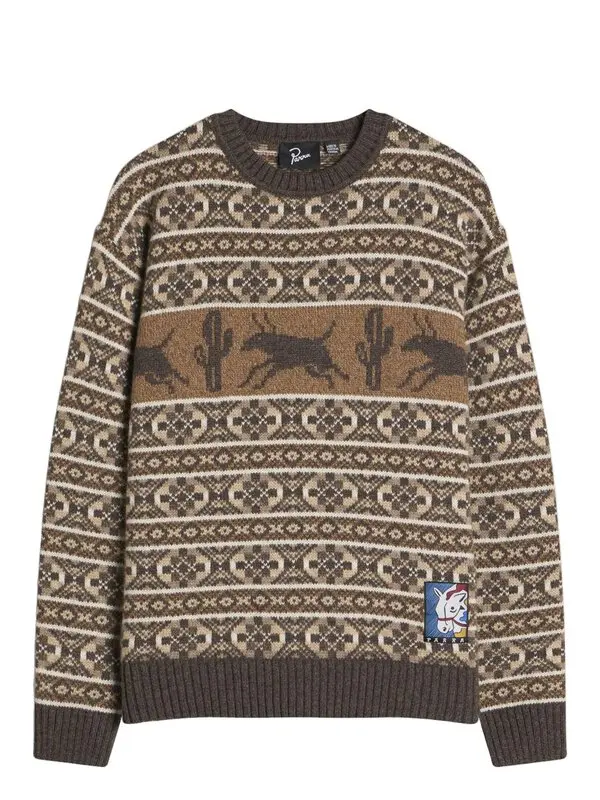 PARRA Cactus Bull Jumper - Brown