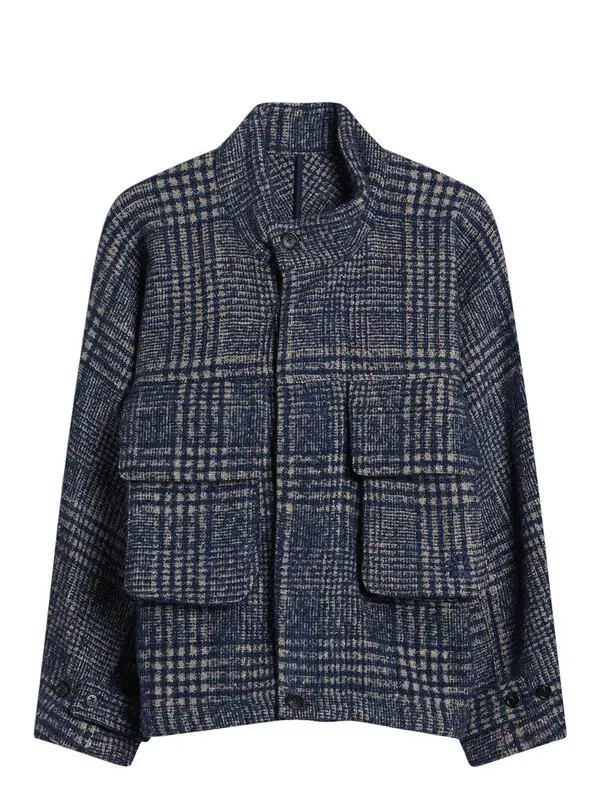 GANDER Wool Peveril Jacket - Blue Check