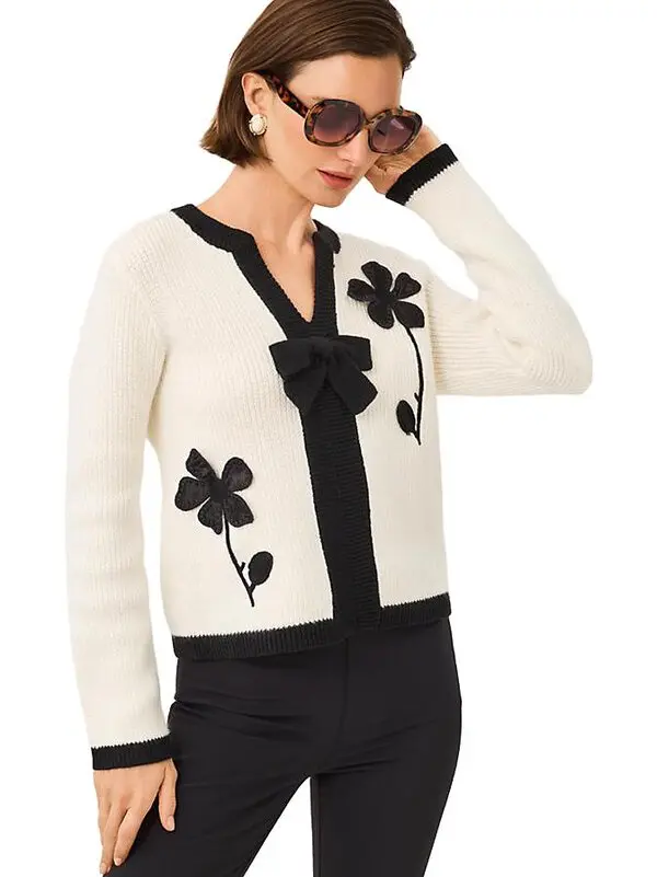 Lilly Pulitzer® Esmeralda Sweater In Straight Fit, Long Sleeves, Crewneck - Coconut
