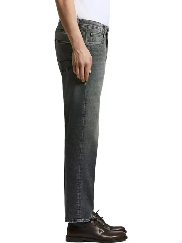 Peserico Belt-loop Faded Jeans - Grey