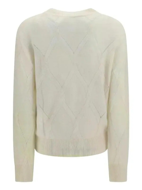 Kiton Diamond-pattern V-neck Sweater - Neutrals